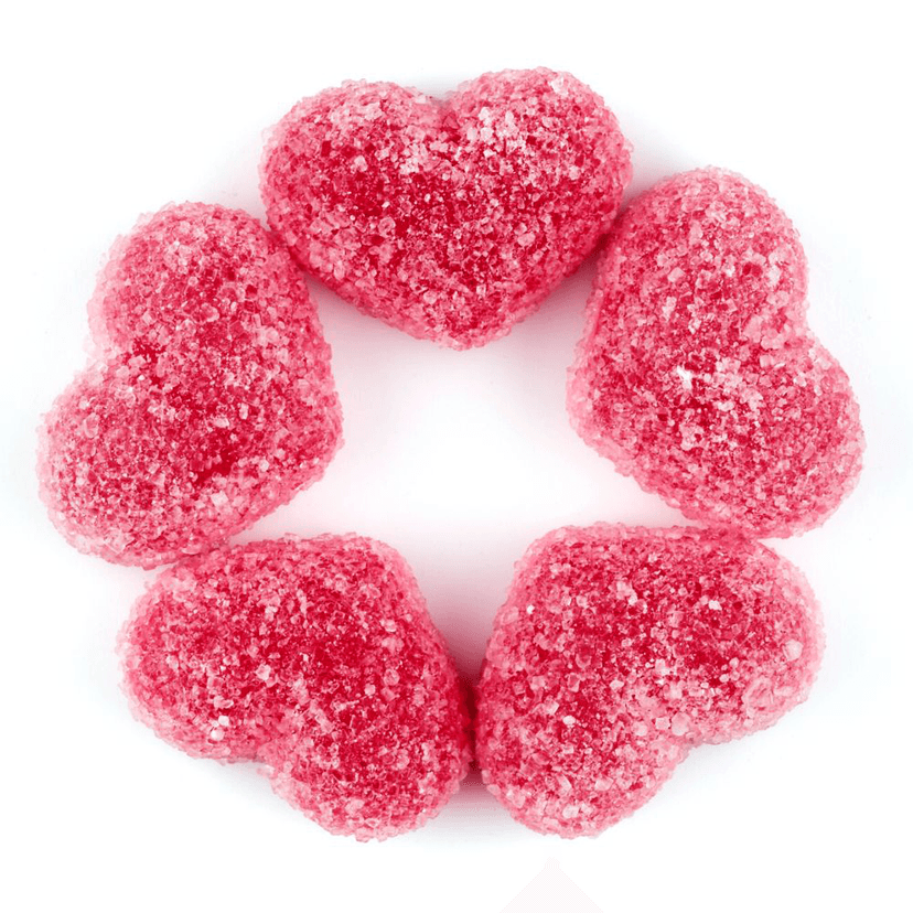 Sweetzone Fizzy Strawberry Hearts 1kg