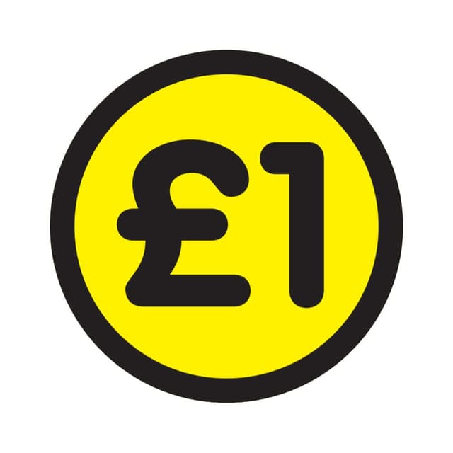 £1 Yellow Price Stickers