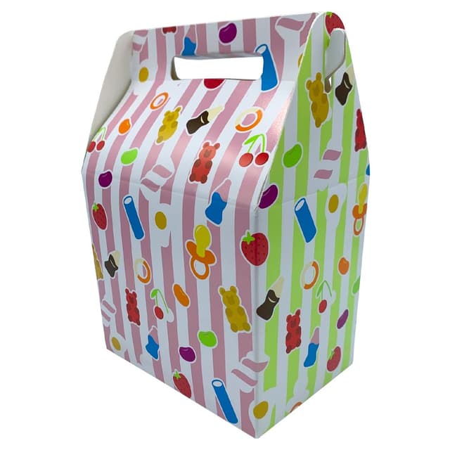 Accessories Striped Sweet Gift Box with Handle