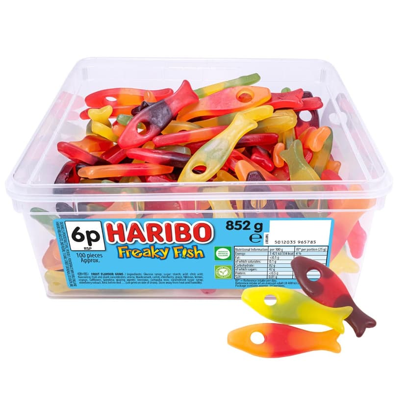 Haribo Freaky Fish 6p Tub 852g