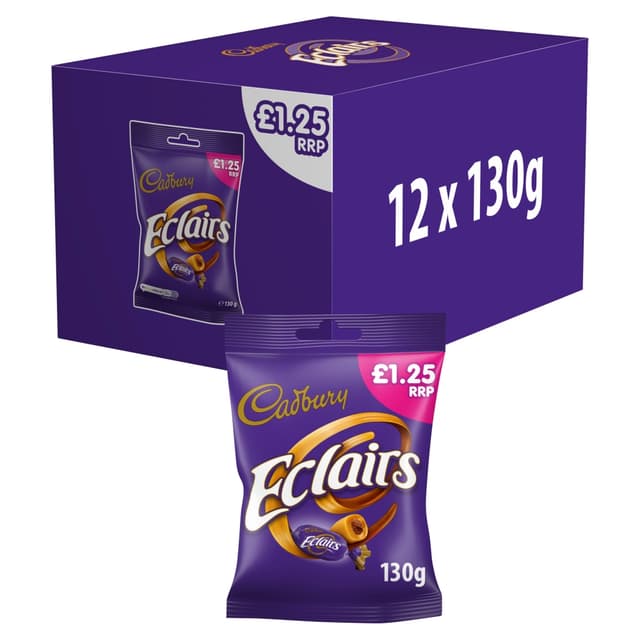 Cadbury Eclairs Classic Chocolate Bag £1.25 PMP 130g