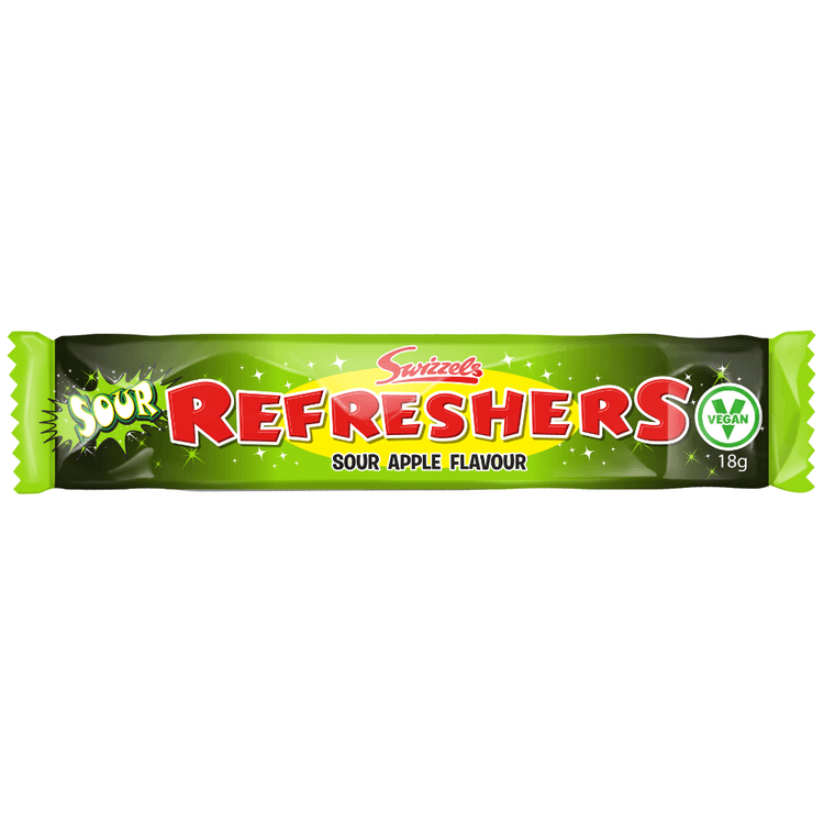Swizzels Refreshers Sour Apple Flavour Chew Bar 18g 20p PMP