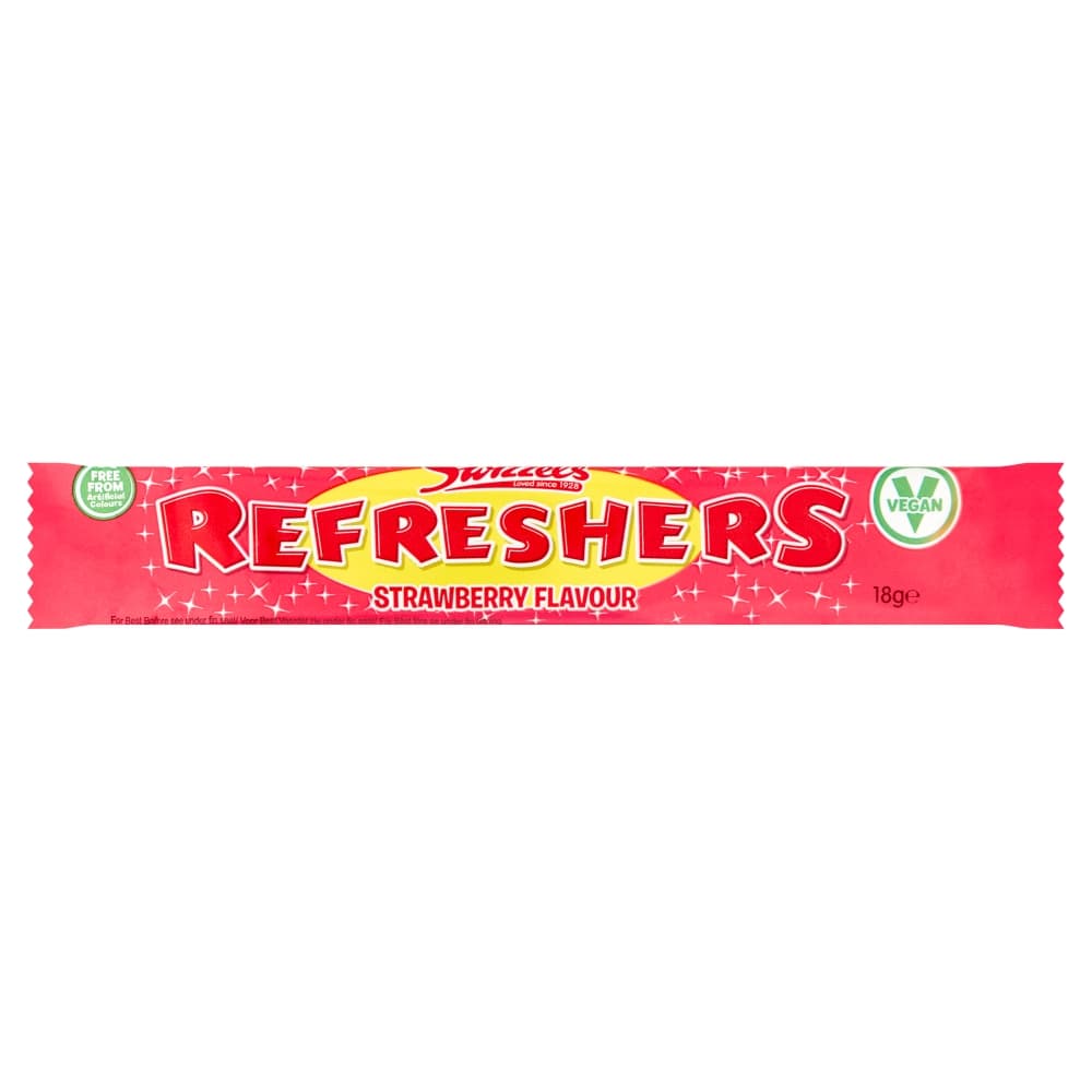 Swizzels Refreshers Strawberry Flavour Chew Bar 18g 20p PMP