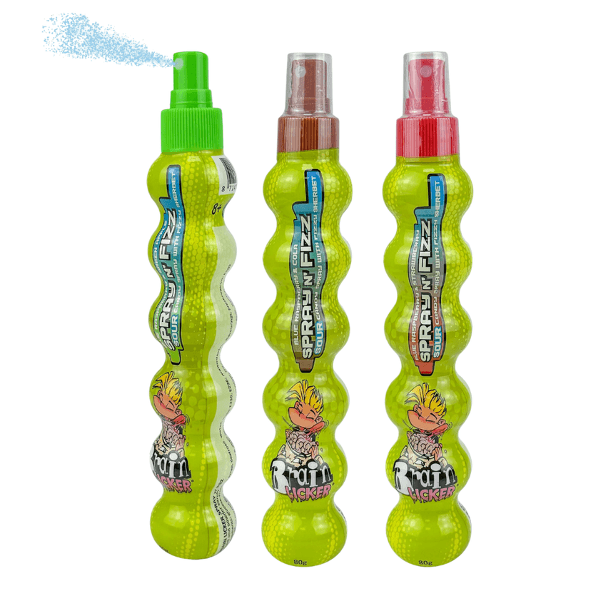 Brain Licker Spray n Fizz Tubes 80g