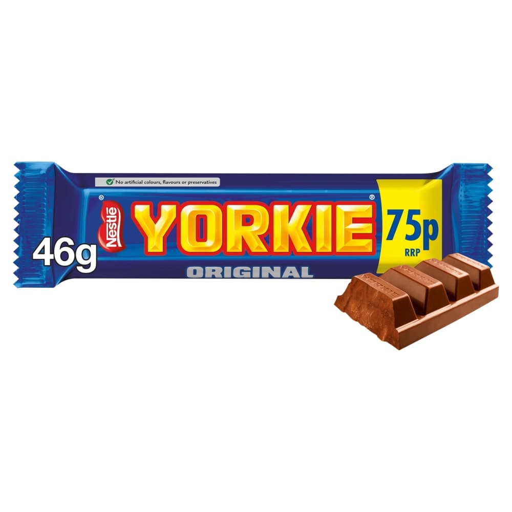 Yorkie Milk Chocolate Bar 46g PMP 75p