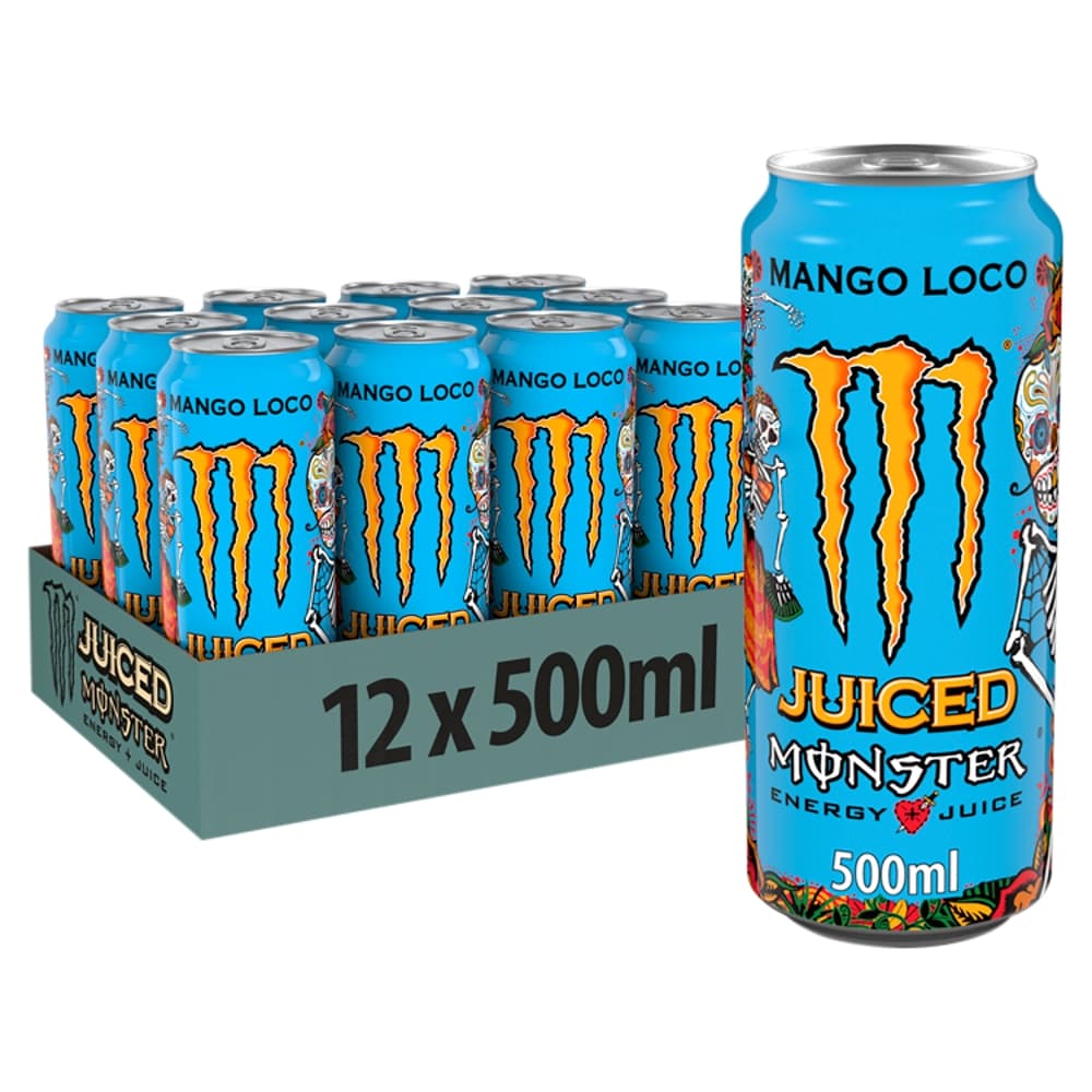Monster Energy Drink Mango Loco Can 500ml