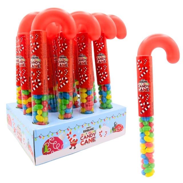 Candy Realms Jelly Beans Candy Cane 80g