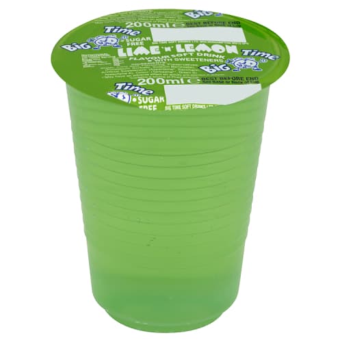 Big Time Lime 'n' Lemon Cup Drinks 200ml